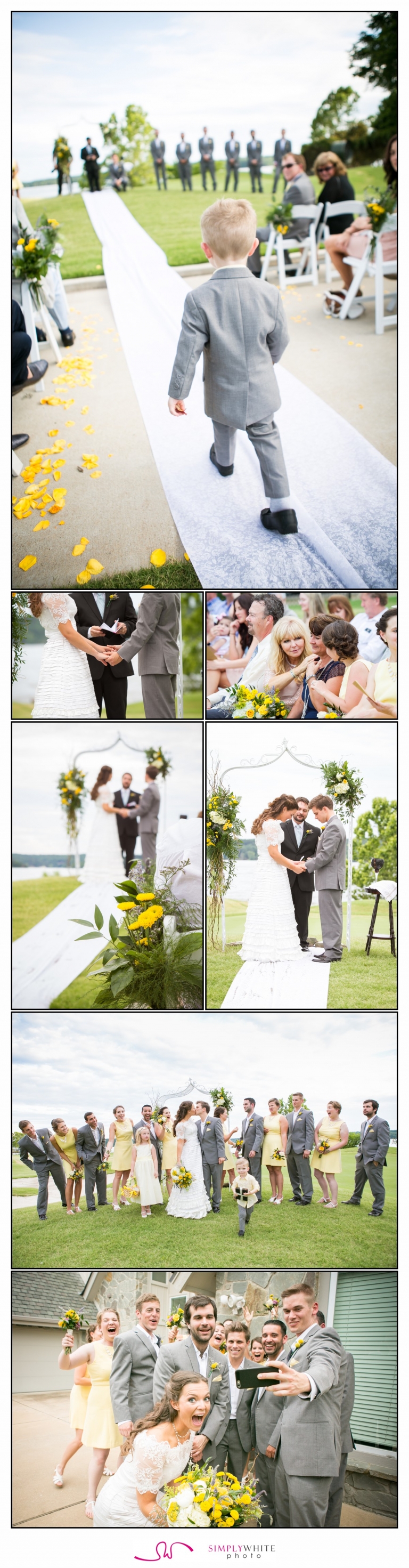 Jami + Landis - Simply White Photo